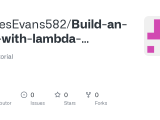 Github Jamesevans582 Build An Api With Lambda Integration Tutorial