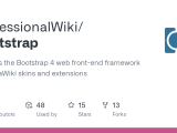 Github Professionalwiki Bootstrap Provides The Bootstrap 4 Web Front
