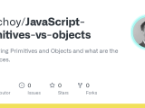 Github Vanchoy Javascript Primitives Vs Objects Comparing Primitives