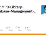 Github Saadmir9 Library Database Management System Using Microsoft