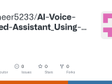 Github Sameer5233 Ai Voice Based Assistant Using Python
