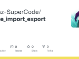 Github Franz Supercode Node Import Export
