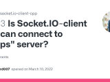 Is Socket Io Client C Can Connect To Https Server Issue 353