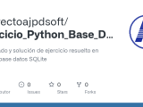 Github Proyectoajpdsoft Ejercicio Python Base Datos Sqlite Enunciado