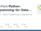 Github Ilhakpark Python Programming For Data Science Cind830