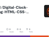 Github Hsg0 Digital Clock Using Html Css Javascript