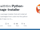 Github Techwithtim Python Package Installer A Python Package