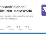 Github Distributedscience Distributed Helloworld An Example