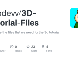 Github Sopdevv 3d Tutorial Files These Are The Files That We Need