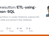 Github Markwsutton Etl Using Python Sql Etl Using Python In Jupyter