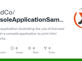 Github Meadco Consoleapplicationsample Sample Application