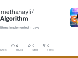 Github Mehmethanayli Javaalgorithm All Algorithms Implemented In Java