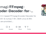 Github Cainmagi Ffmpeg Encoder Decoder For Python This Is A C