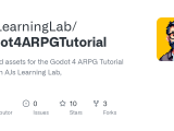 Github Ajslearninglab Godot4arpgtutorial Files And Assets For The