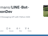 Line Bot Pythondev Readme Md At Main Suprmans Line Bot Pythondev Github