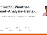 Weather Dataset Analysis Using Python Weather Data Analysis Ipynb At