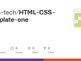Github Diab Tech Html Css Template One
