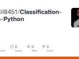 Github Khalil8451 Classification With Python