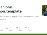 Github Reubenjohn Python Template A Template Project To Help You Get