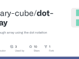 Github Binary Cube Dot Array Sail Through Array Using The Dot Notation