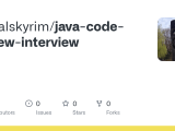 Github Visualskyrim Java Code Review Interview