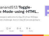Github Shivanand512 Toggle Dark Mode Using Html Css And Javascript