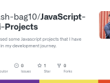 Github Palash Bag10 Javascript Mini Projects Showcased Some