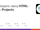 Github Developers Dairy Html Css Projects