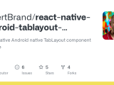 Github Albertbrand React Native Android Tablayout Example React