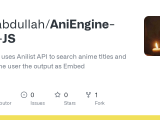 Github Git Abdullah Aniengine Bot Js This Bot Uses Anilist Api To