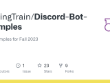 Github Codingtrain Discord Bot Examples Bot Examples For Fall 2023