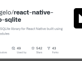 Github Margelo React Native Nitro Sqlite рџ Fast Sqlite Library For