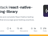 Home Callstack React Native Testing Library Wiki Github