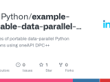 Github Intelpython Example Portable Data Parallel Extensions Sample