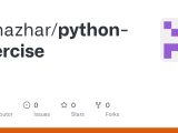 Github Sunazhar Python Exercise