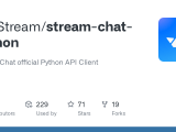 Github Getstream Stream Chat Python Stream Chat Official Python Api