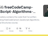 Github Fe 56 Freecodecamp Javascript Algorithms And Data Structures