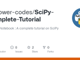 Github Pypower Codes Scipy Complete Tutorial Jupyter Notebook A