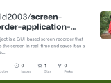 Github Mazid2003 Screen Recorder Application Using Python