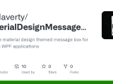 Github Kylelaverty Materialdesignmessagebox A Simple Material Design