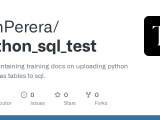 Github Timperera Python Sql Test Repo Containing Training Docs On