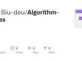 Github Hiu Siu Dou Algorithm Notes
