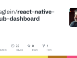 Github Chrisglein React Native Github Dashboard