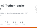 Github Yj W 03 Python Basic Skills 本科实验室 Part I Bioinformatics Data
