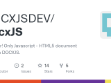 Github Docxjsdev Docxjs No Sever Only Javascript Html5 Document