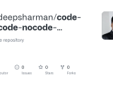 Github Sandeepsharman Code De Code Nocode Lowcode My Clone Repository