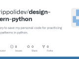 Github Ms1994 Design Pattern Python Repository To Save My Personal