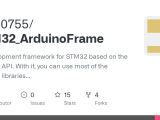 Github Ms10755 Stm32 Arduinoframe A Development Framework For Stm32