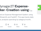 Github Shellynagar27 Expense Tracker Creation Using Python Developed