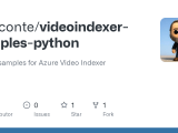 Github Tomconte Videoindexer Samples Python Python Samples For Azure